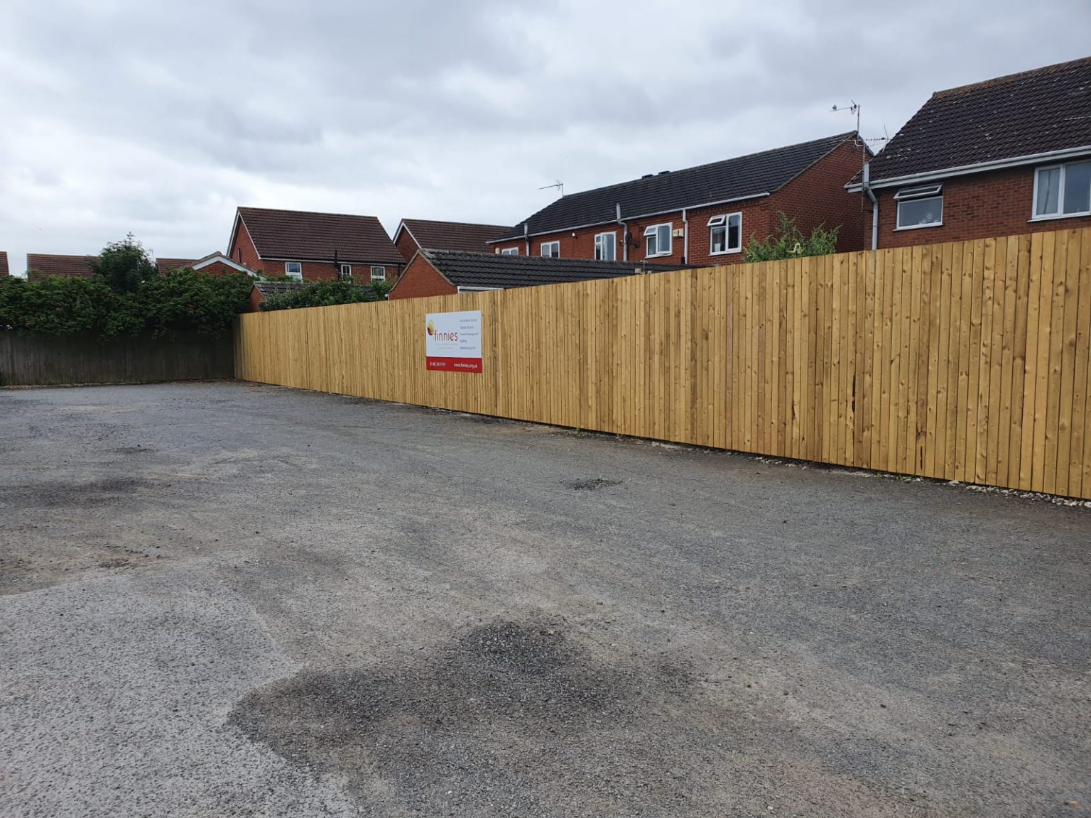 New fence built for car park